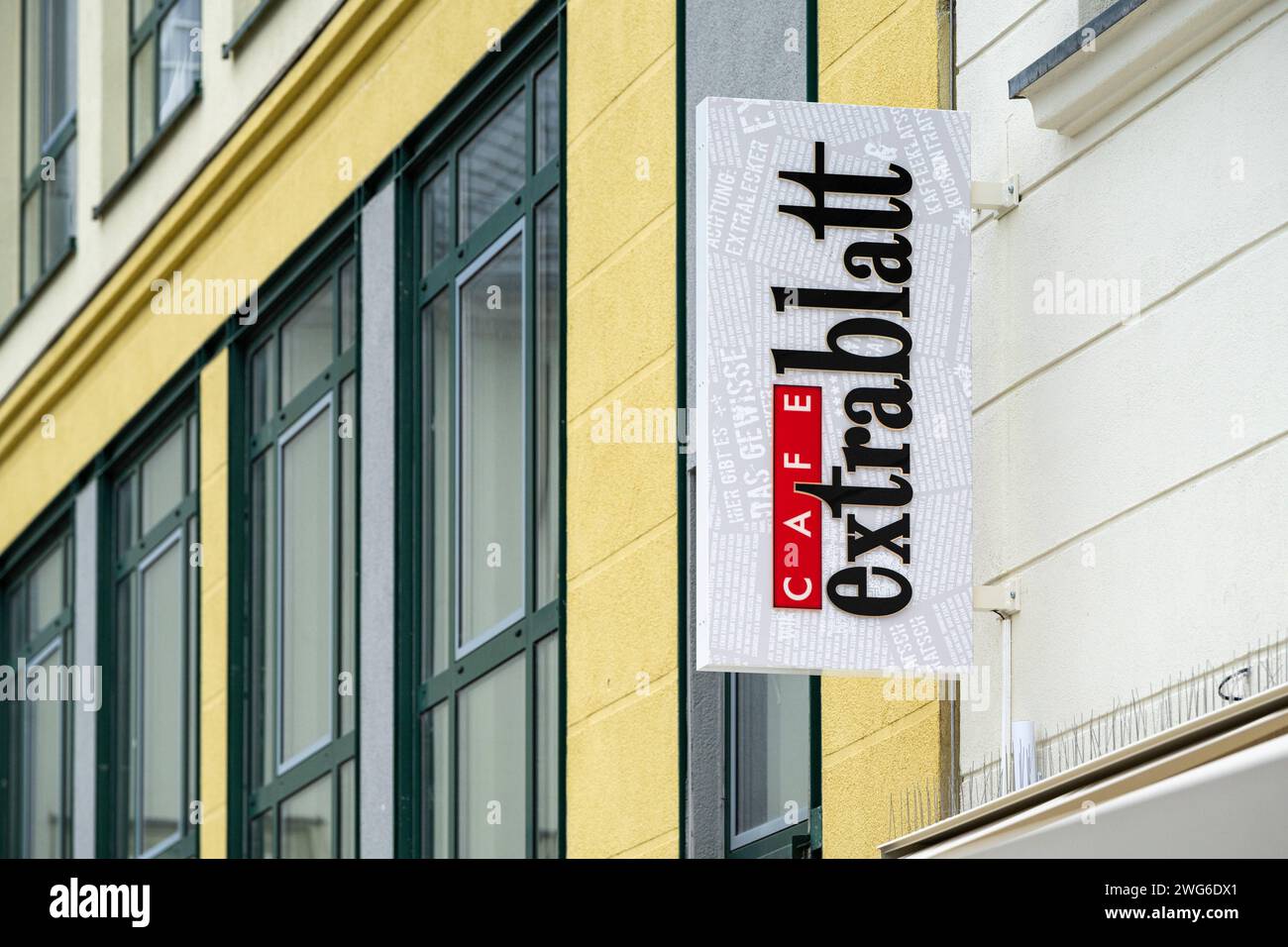 Logo und Schriftzug des Restaurant Extrablatt 03.02.2024, Limburg ...