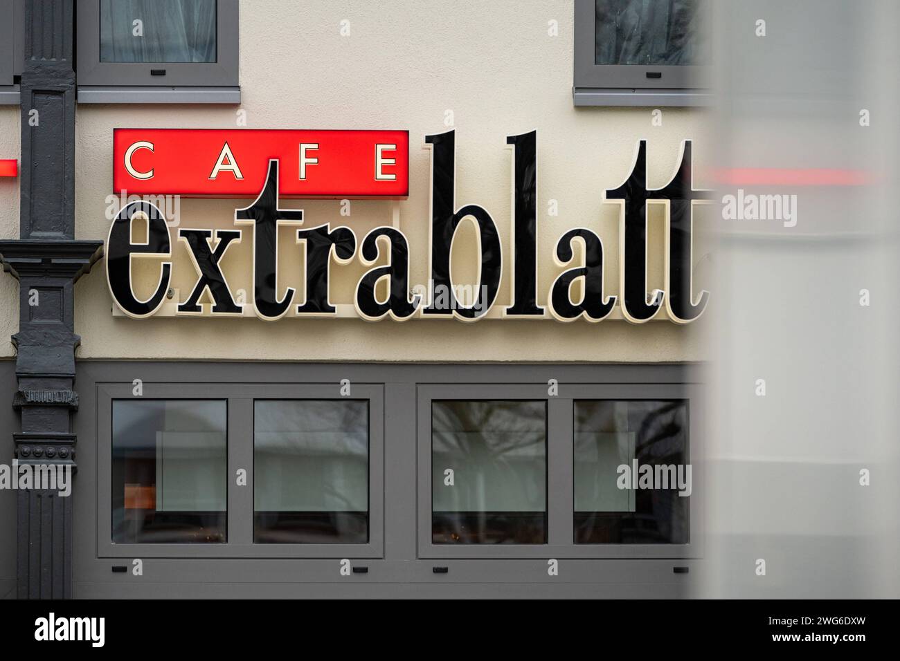 Logo und Schriftzug des Restaurant Extrablatt 03.02.2024, Limburg ...