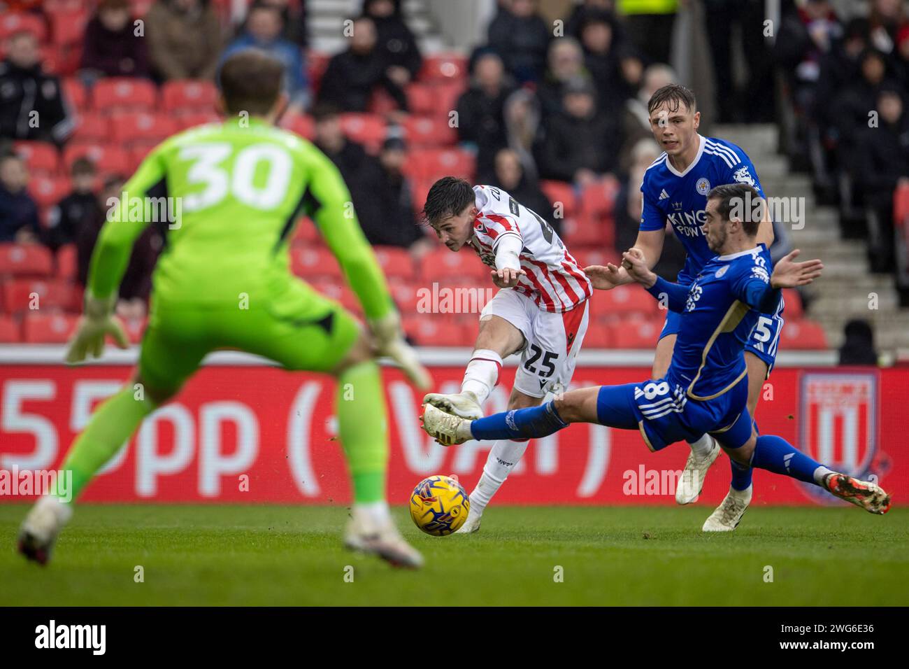 Stoke, Staffordshire, England. 3rd February 2024; Bet365 Stadium, Stoke ...