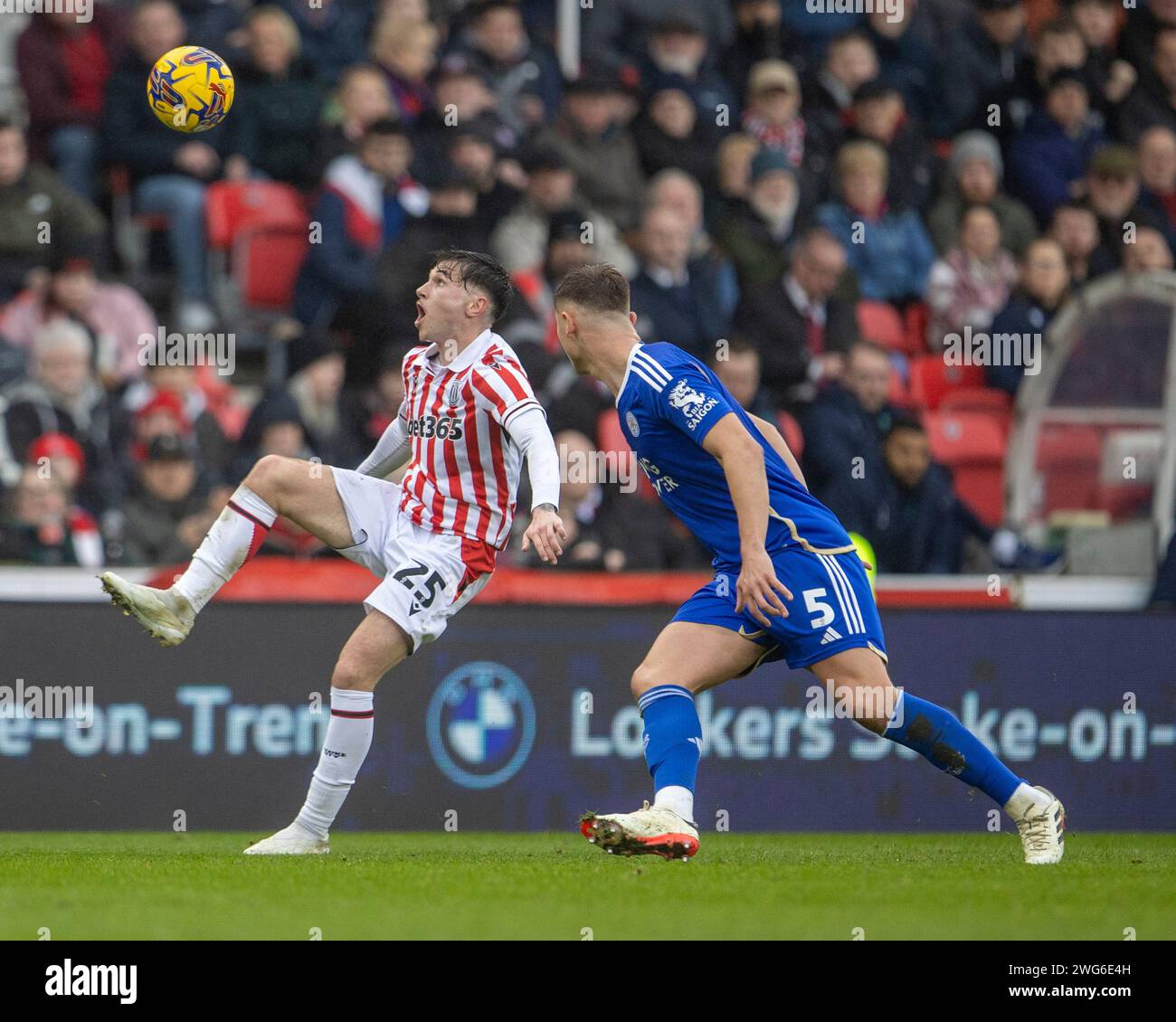 Stoke, Staffordshire, England. 3rd February 2024; Bet365 Stadium, Stoke ...