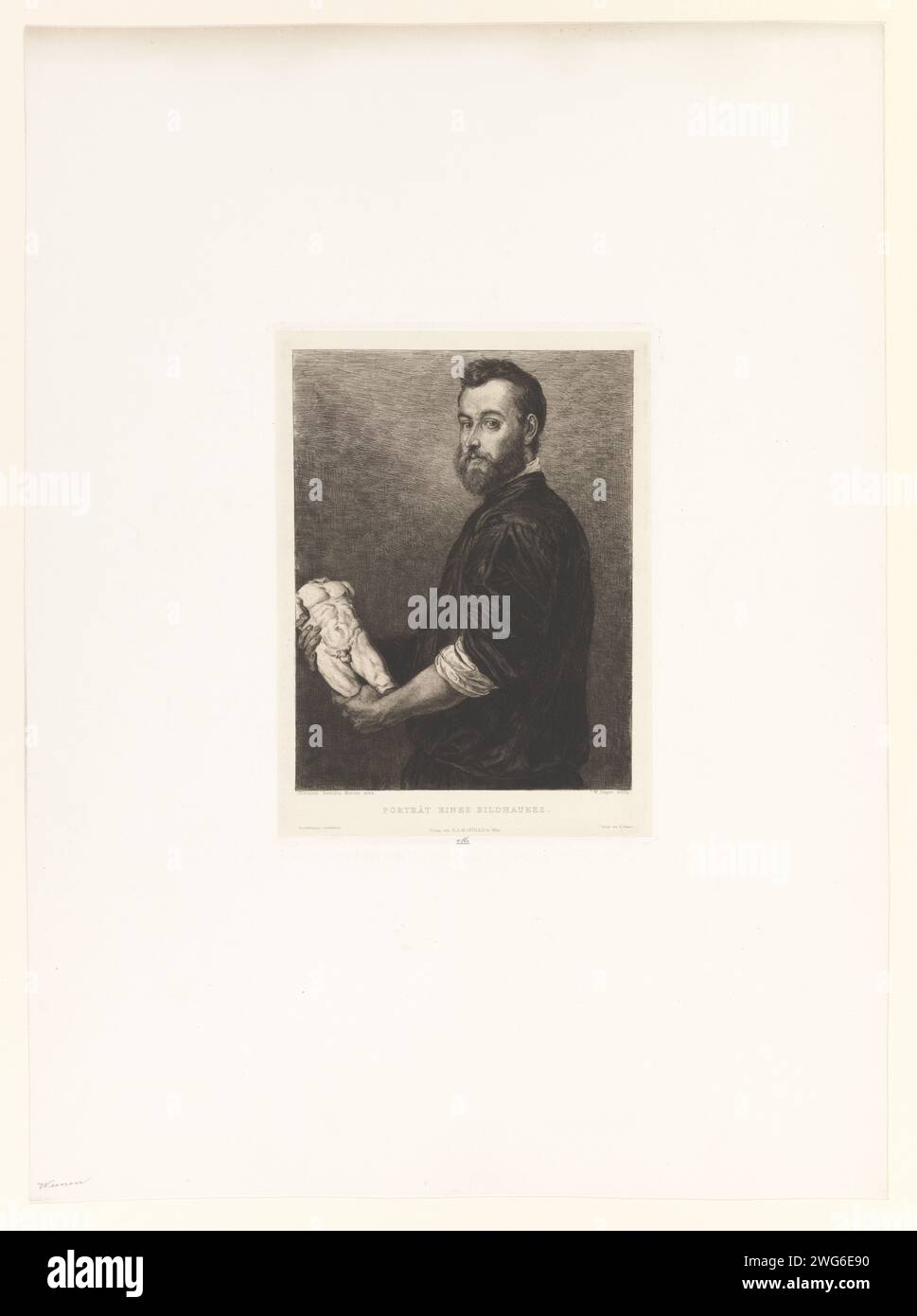 Portrait of the sculptor Alessandro Vittoria, William Unger, after ...