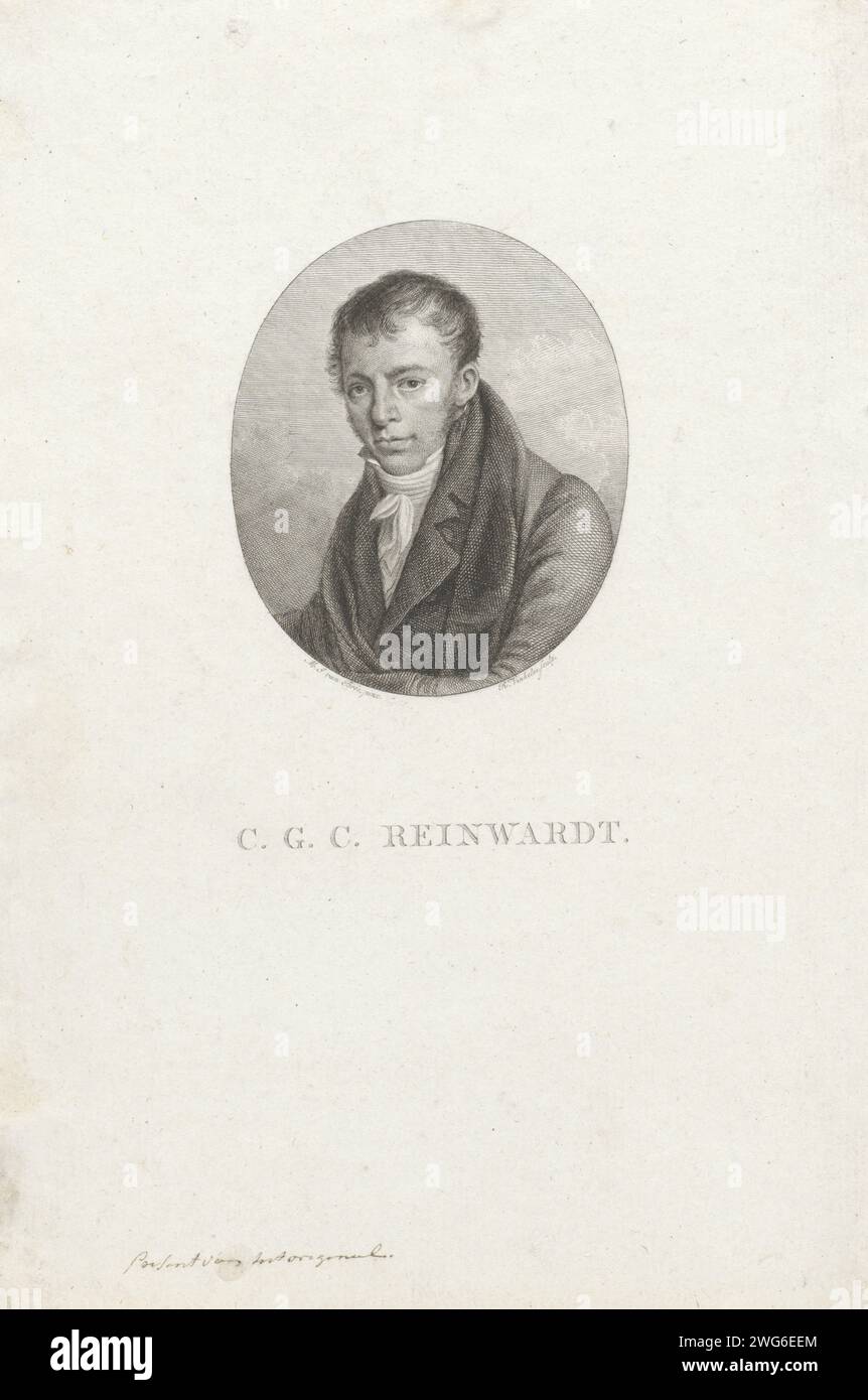 Portrait of Caspar Georg Carl Reinwardt, Reinier Vinkeles (I), After ...