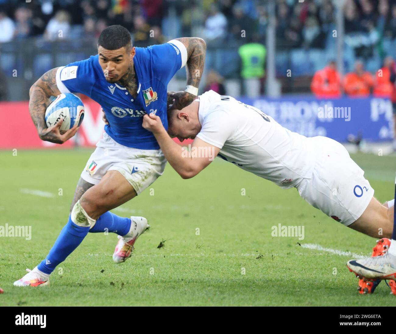 Roma, Lazio, ITALY. 3rd Feb, 2024. 01/03/2024 Rome, Olympic Stadium ...