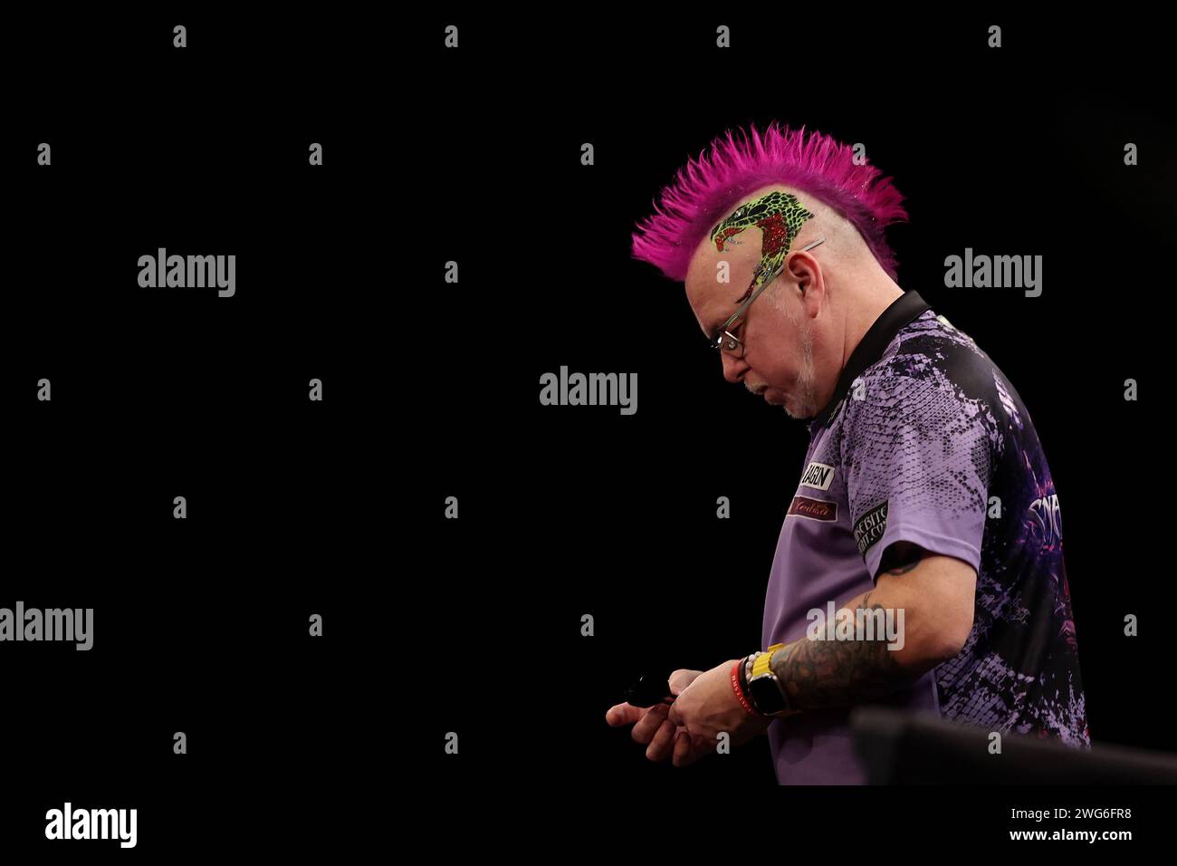 Marshall Arena, Milton Keynes, UK. 3rd Feb, 2024. 2024 PDC Cazoo Darts ...