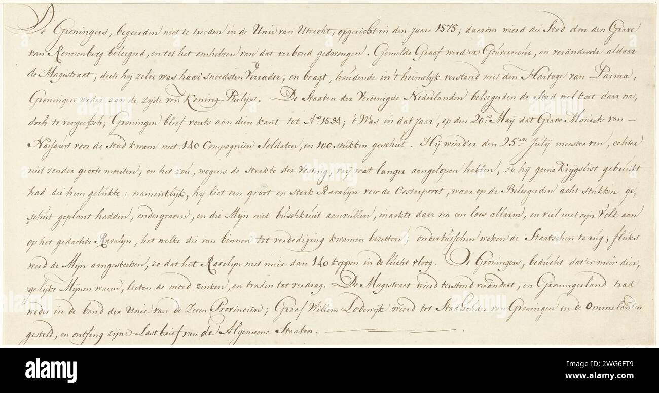 Description of the siege of Groningen and the details of the conquest ...