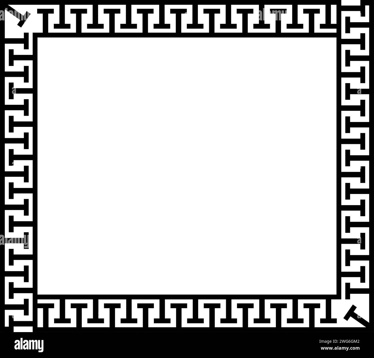 Greek key design border hi-res stock photography and images - Alamy