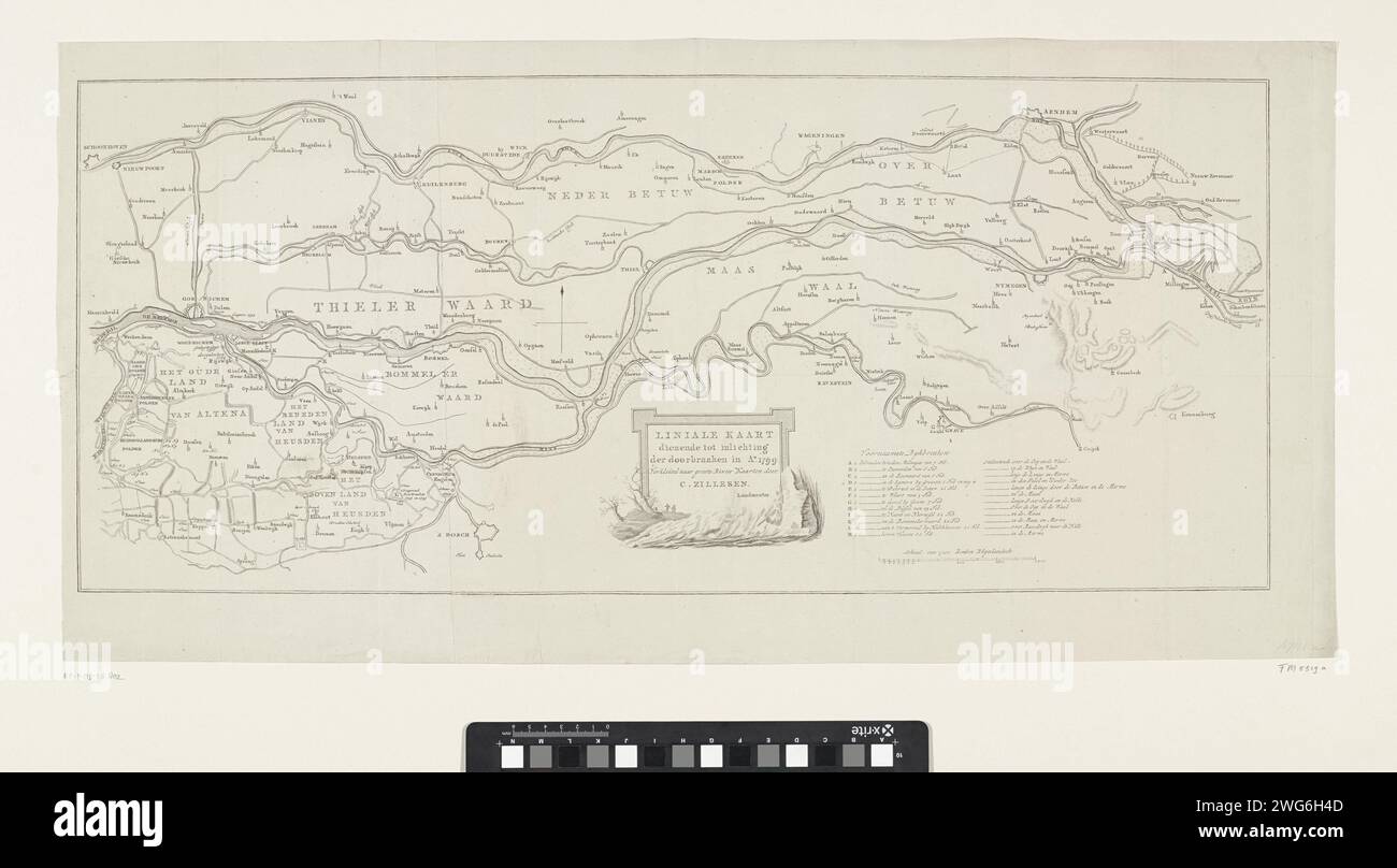 Linial card serving to information the intersection in AO. 1799, 1799 ...
