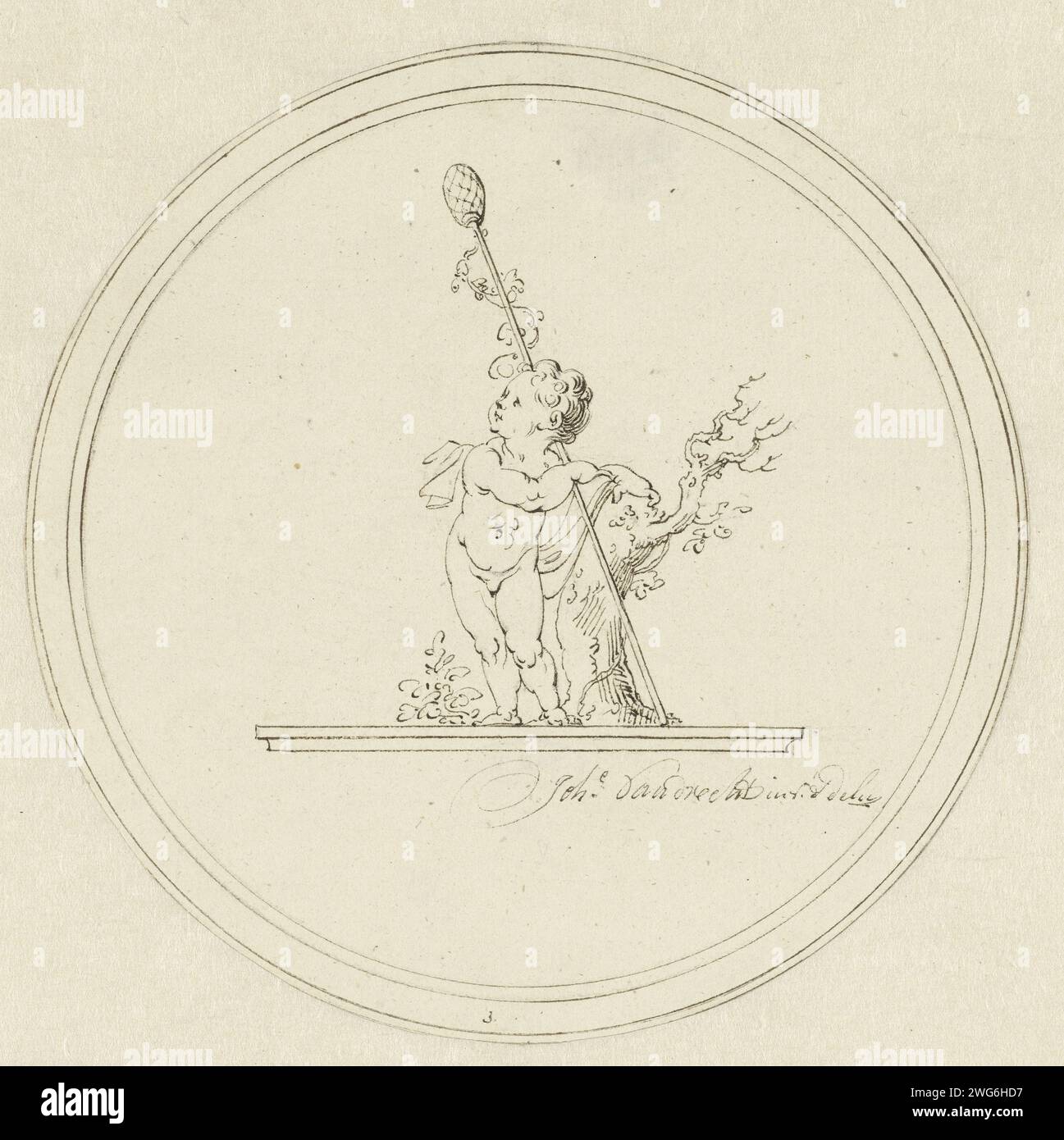 Medallion with allegorical representation of autumn, Johannes van Dregt ...