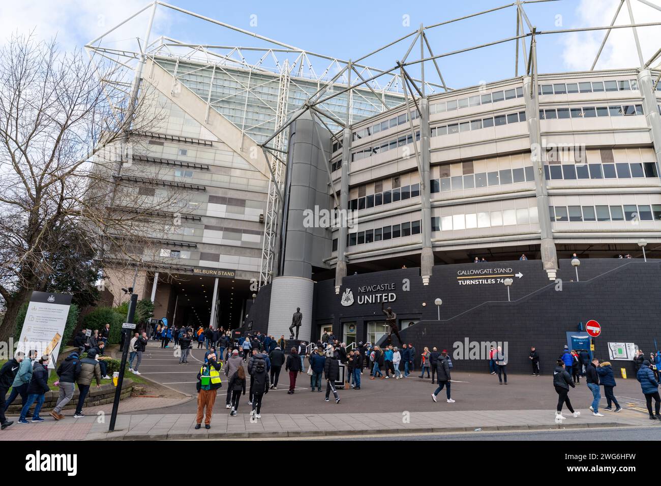 Newcastle upon Tyne, UK. 3rd February 2024. Newcastle United's St James ...