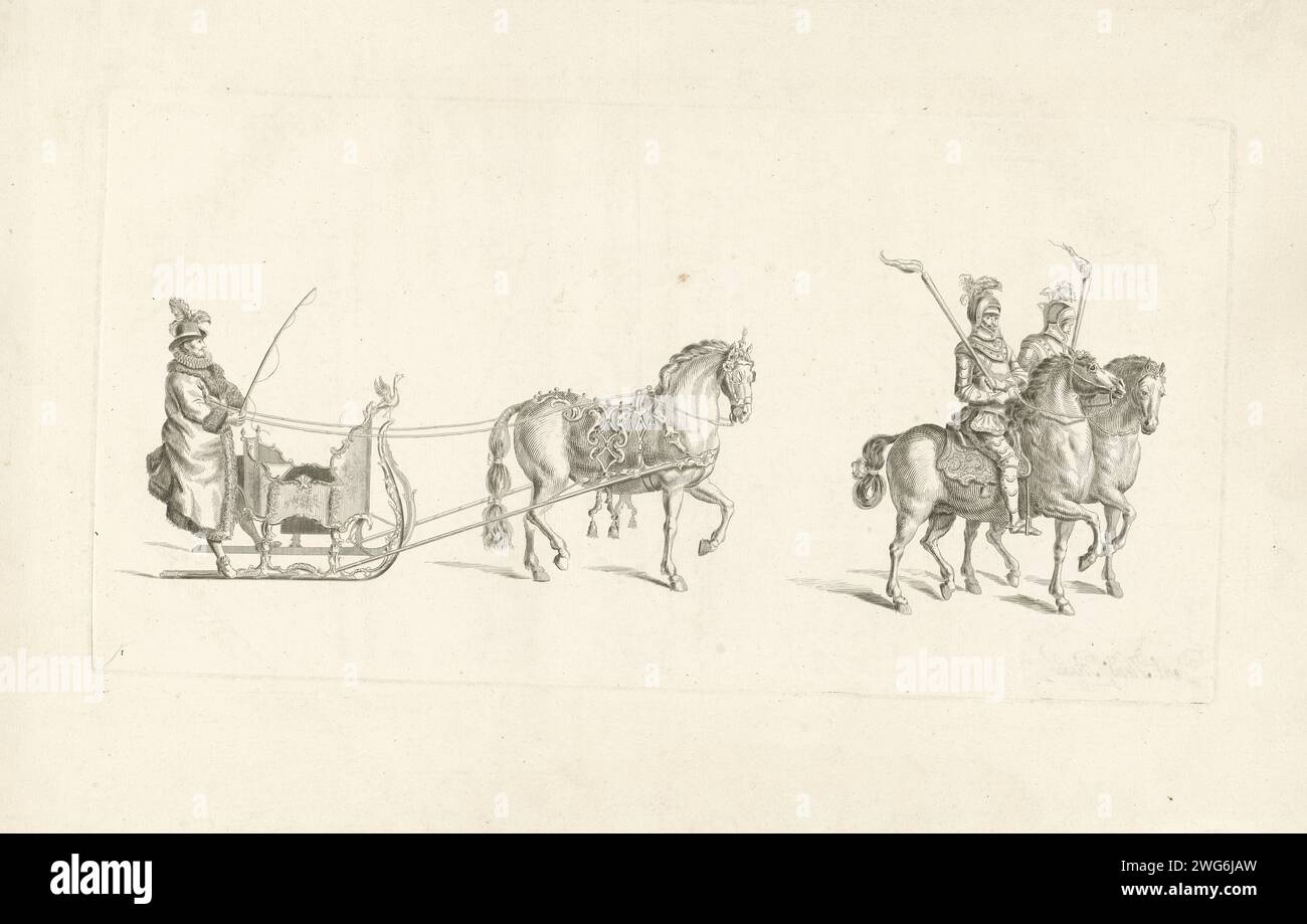 First Slede, Nicolaas van der Worm, After Abraham Delfos, 1776 print ...