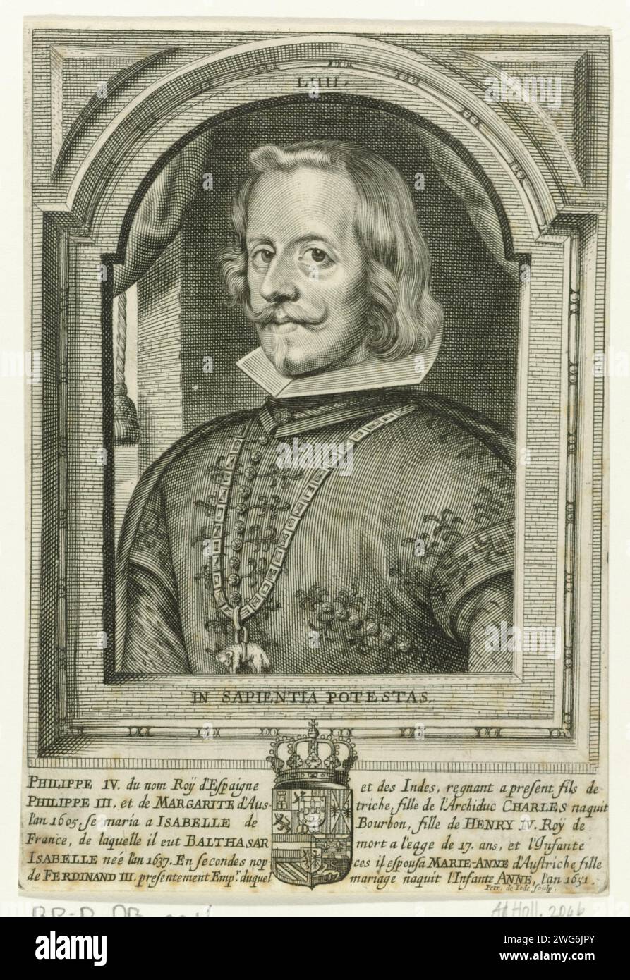 Portrait of Philip IV, King of Spain, Pieter de Jode (II), After 1661 ...
