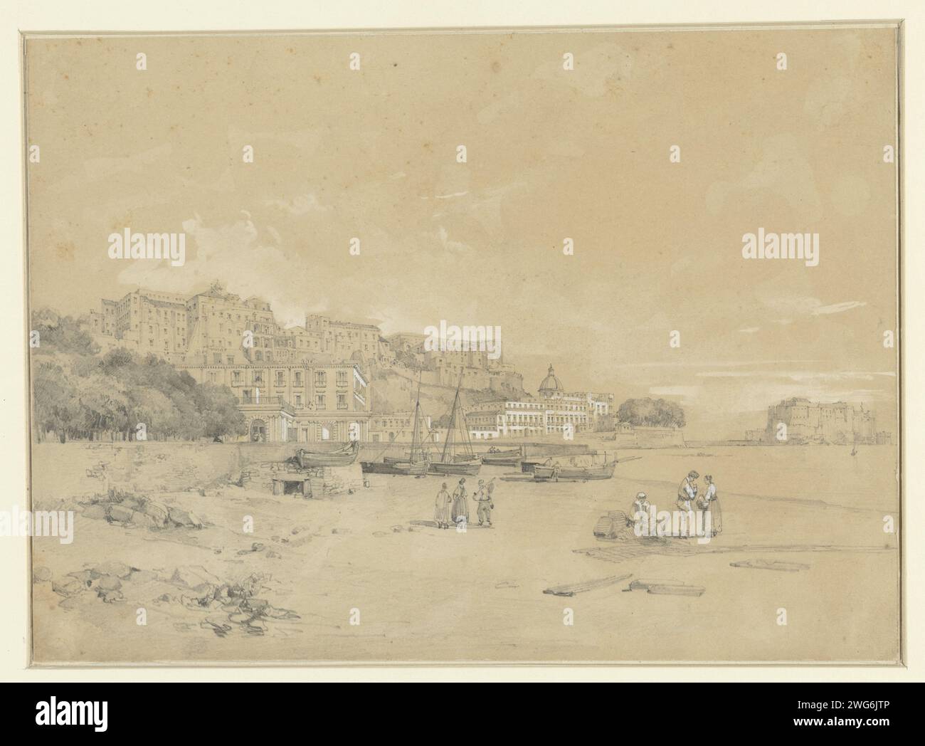 Gezicht OP Chiatanone View of Chiastanone v. of the Egg Castle, Antoine ...