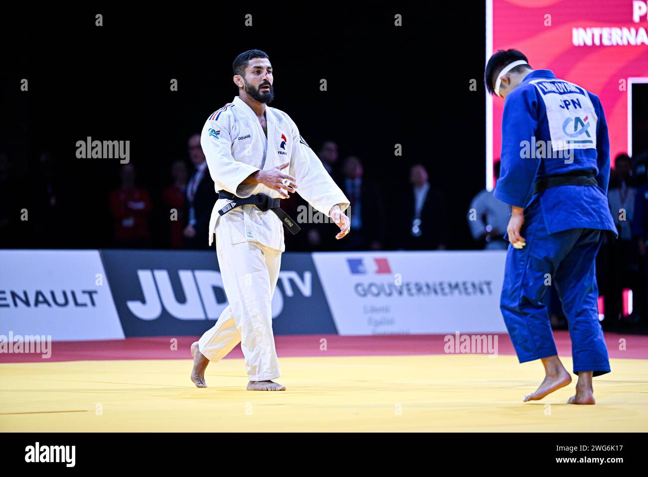 Paris, France. 02nd Feb, 2024. Walide Khyar during the Paris Grand Slam ...
