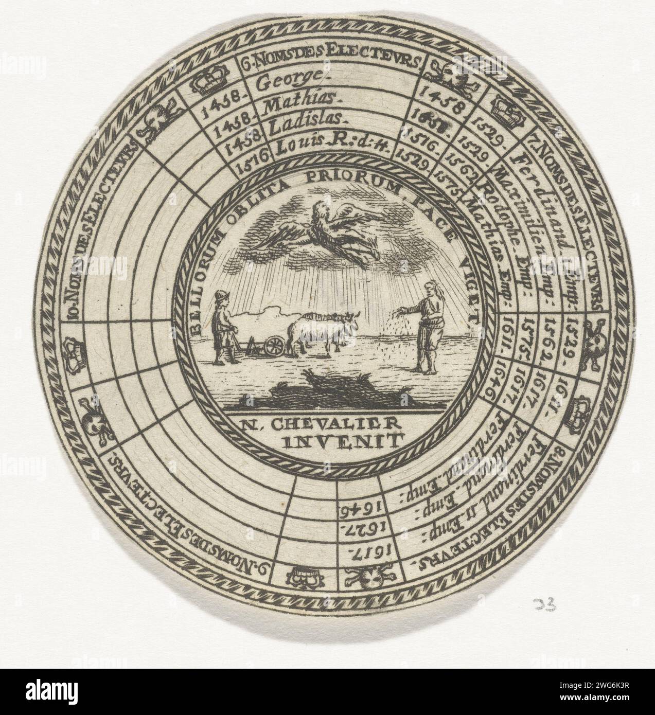 Menning with an emblem and the names of the Bohemian Kings, Anonymous ...