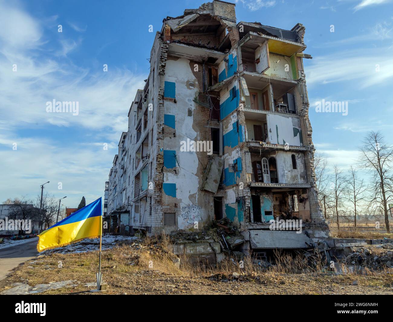 Non Exclusive: BORODIANKA, UKRAINE - JANUARY 31, 2024 - A Ukrainian ...