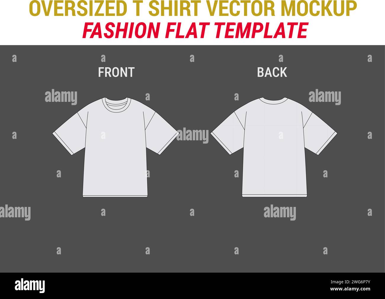 Oversize T shirt Apparel Technical Sketch Unisex T-shirt Design ... Oversize T shirt Apparel Technical Sketch Unisex T-shirt Design ...