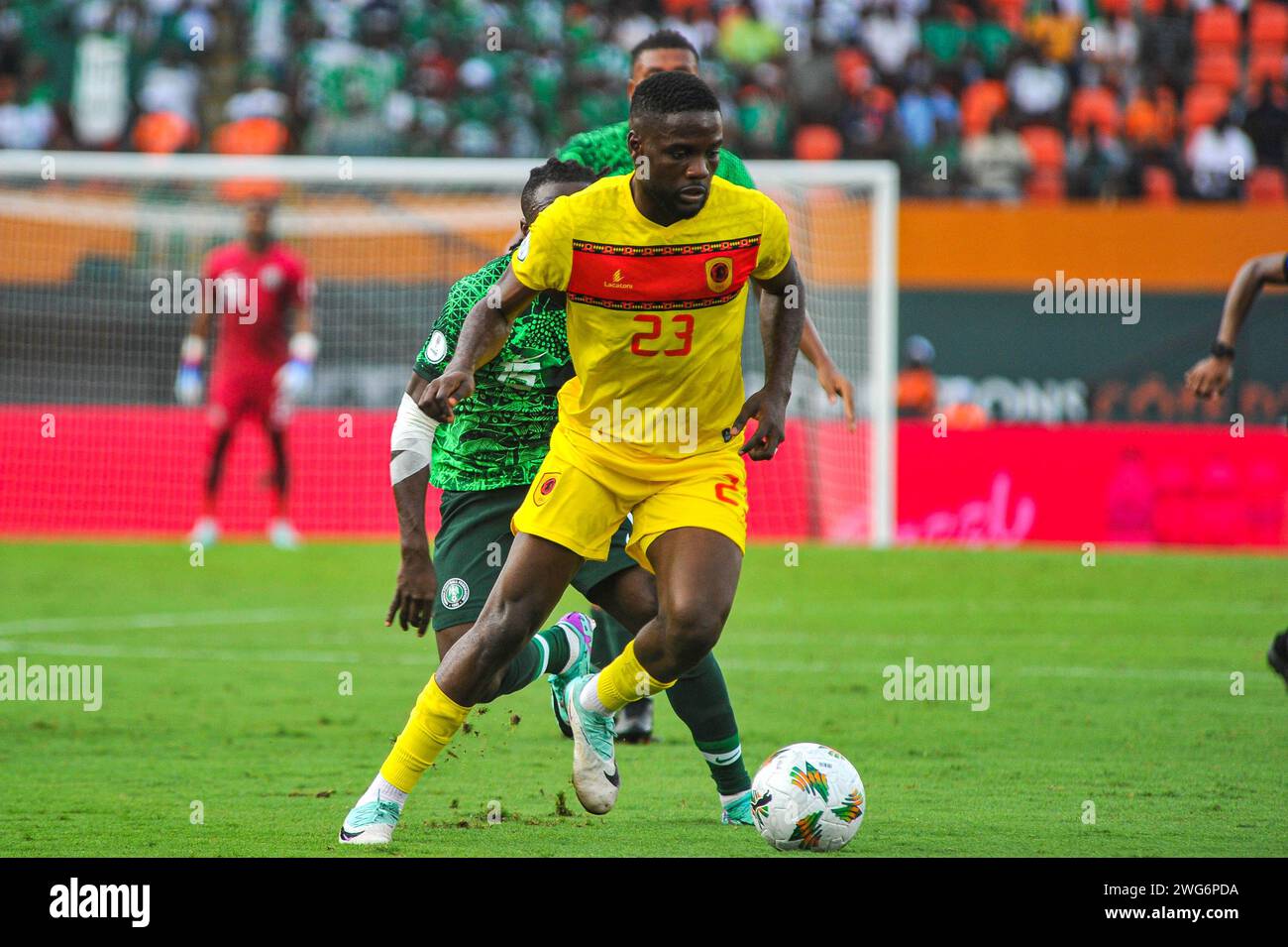ABIDJAN, COTE D'IVOiRE - FEBRUARY 2; Manuel Luis Da Silva Cafumana of ...