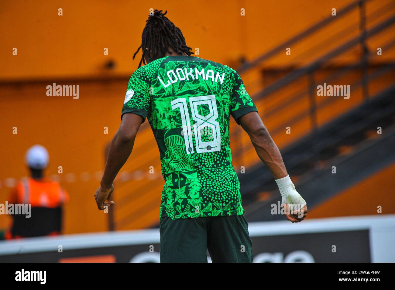 ABIDJAN, COTE D'IVOiRE - FEBRUARY 2; Ademola Lookman of Nigeria during ...