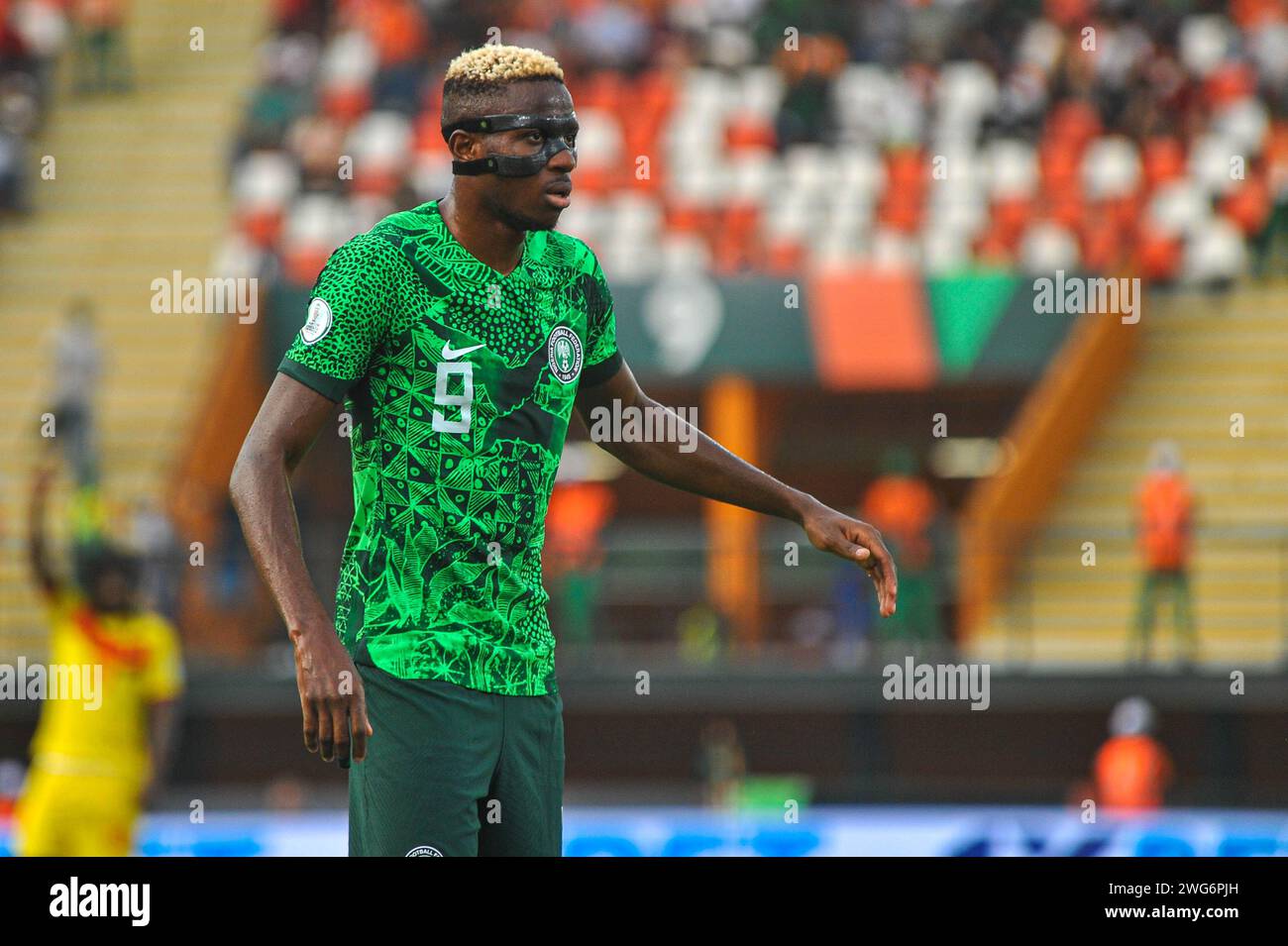 ABIDJAN, COTE D'IVOiRE - FEBRUARY 2; Victor Osimhen of Nigeria during ...