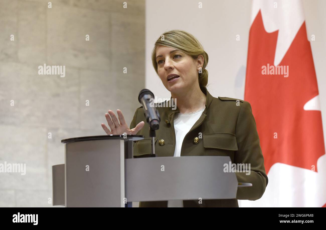 Non Exclusive: KYIV, UKRAINE - FEBRUARY 2, 2024 - Minister of Foreign ...