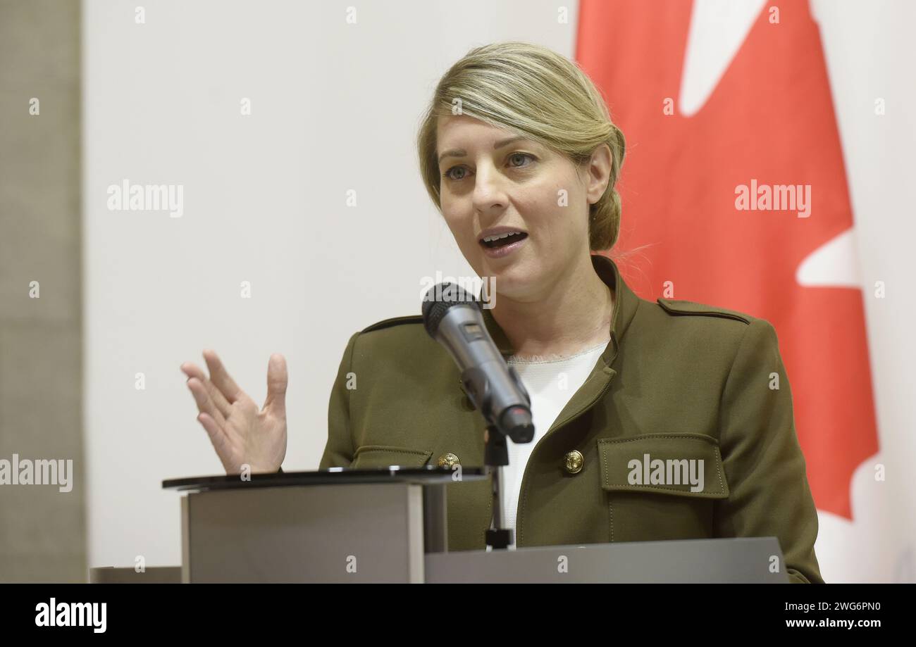 Non Exclusive: KYIV, UKRAINE - FEBRUARY 2, 2024 - Minister of Foreign ...