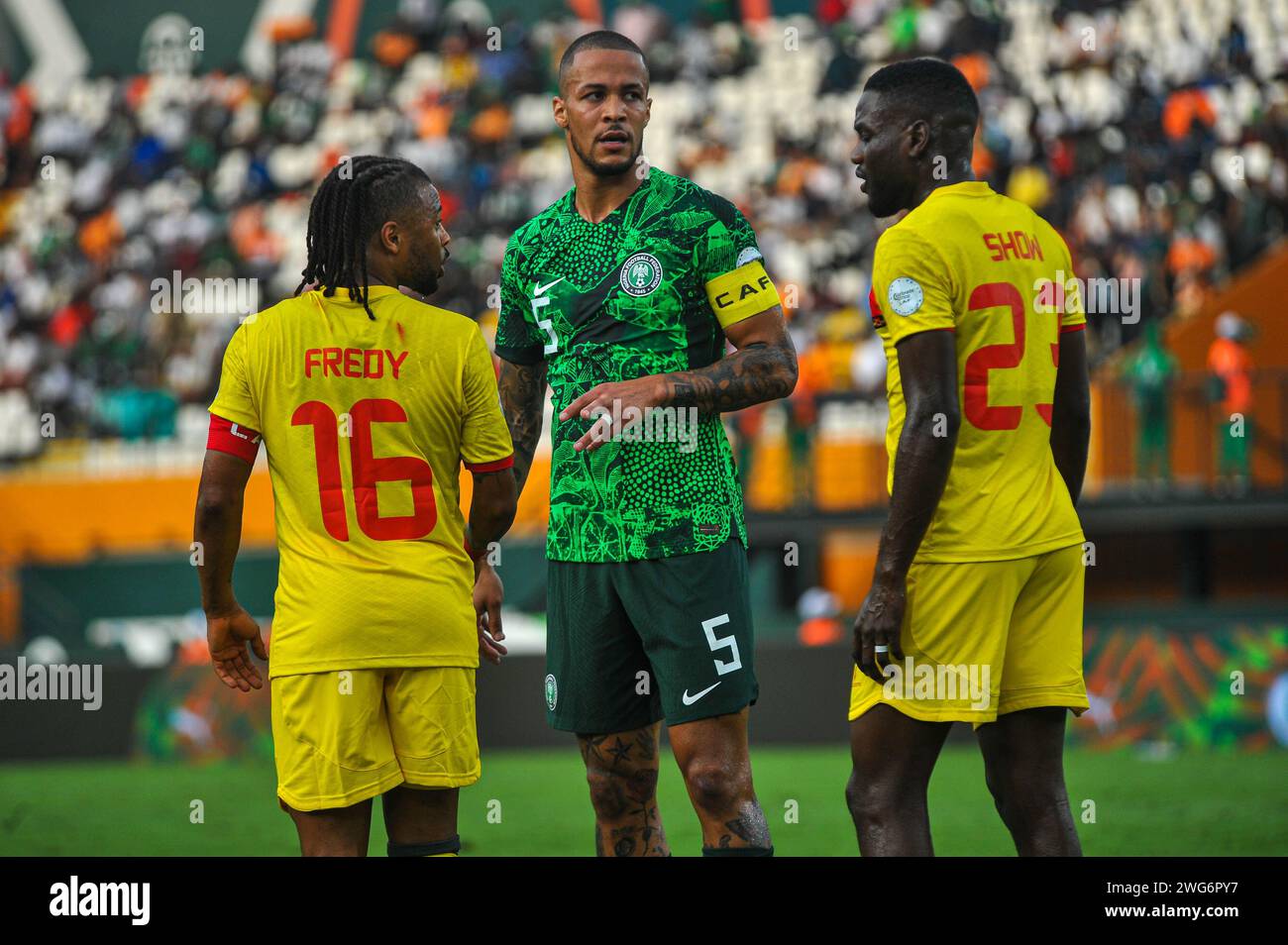 ABIDJAN, COTE D'IVOiRE - FEBRUARY 2; Fredy Ribeiro of Angola and ...