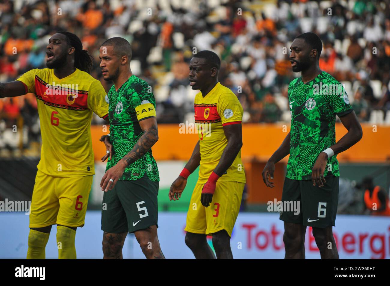 ABIDJAN, COTE D'IVOiRE - FEBRUARY 2; William Ekong, Semi Ajayi of ...