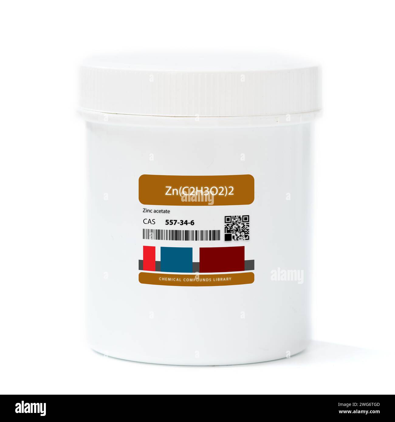 Zn(C2H3O2)2 - Zinc acetate. Chemical compound. CAS number 557-34-6 ...