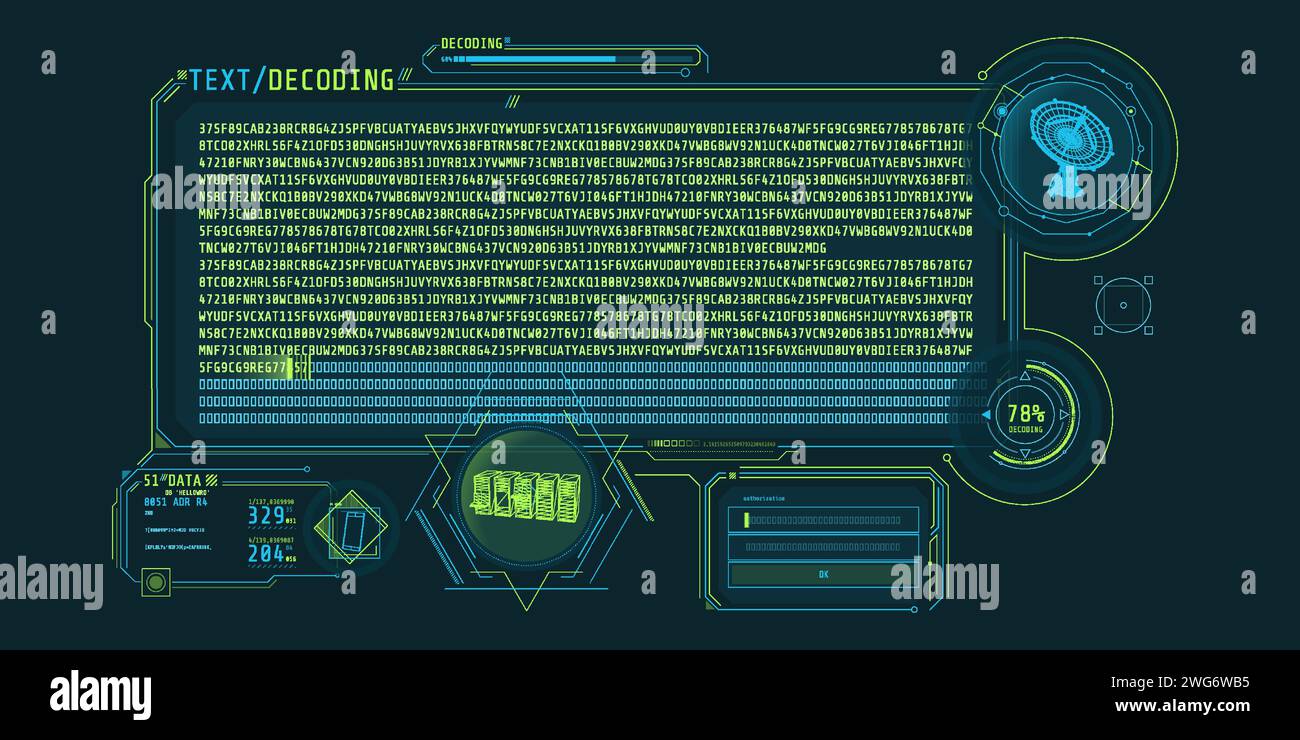 Data processing interface hi-res stock photography and images - Alamy