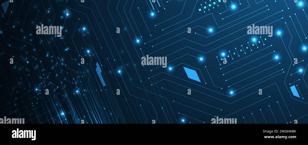 Science futuristic internet high computer technology business ...