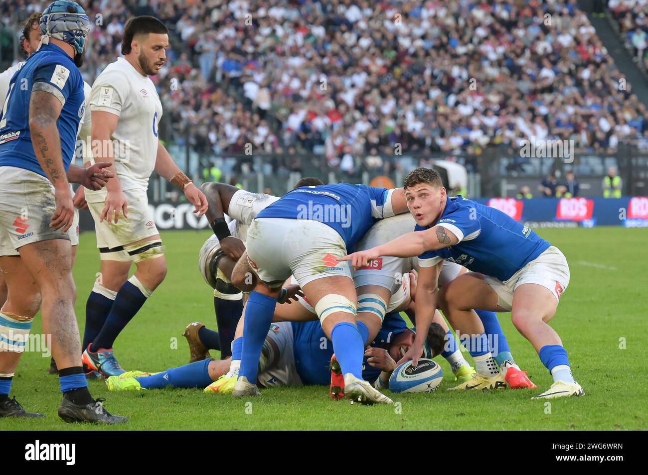 Rome, Italy. 3rd February 2024; Stadio Olimpico, Rome, Italy: Six ...