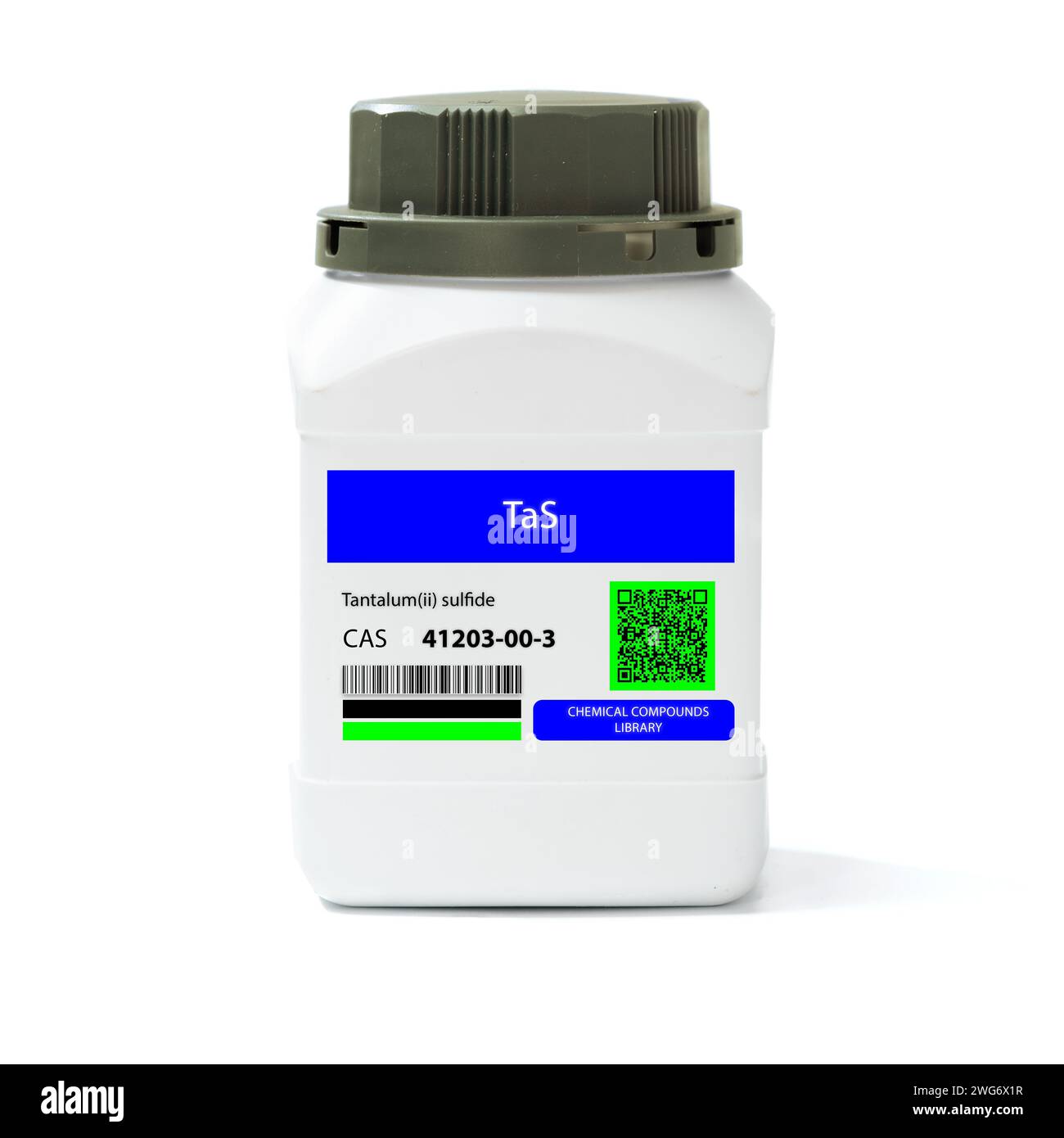 TaS - Tantalum Sulfide. Chemical compound. CAS number 41203-00-3 Stock ...