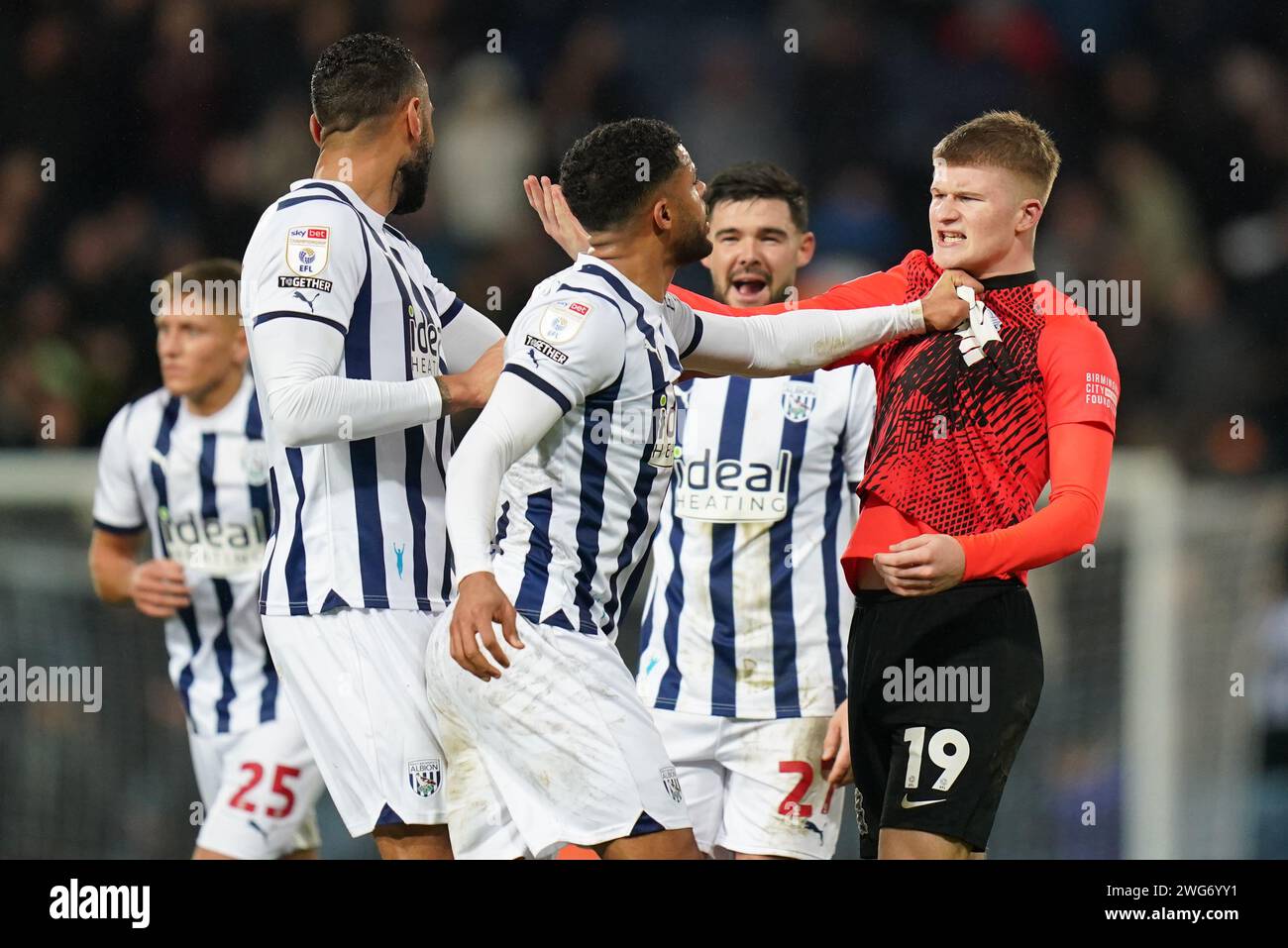 Tempers fray between West Bromwich Albion players and Birmingham City's ...