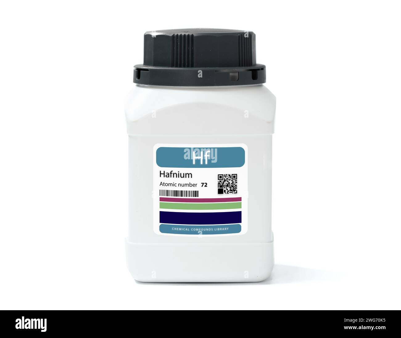 Hafnium: A lustrous, silvery transition metal often used in high ...