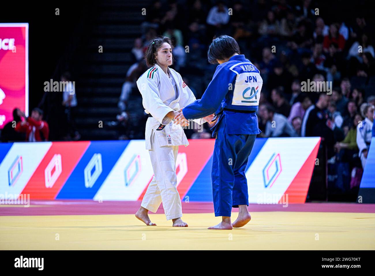 Paris, France. 03rd Feb, 2024. Assunta Scutto during the Paris Grand ...