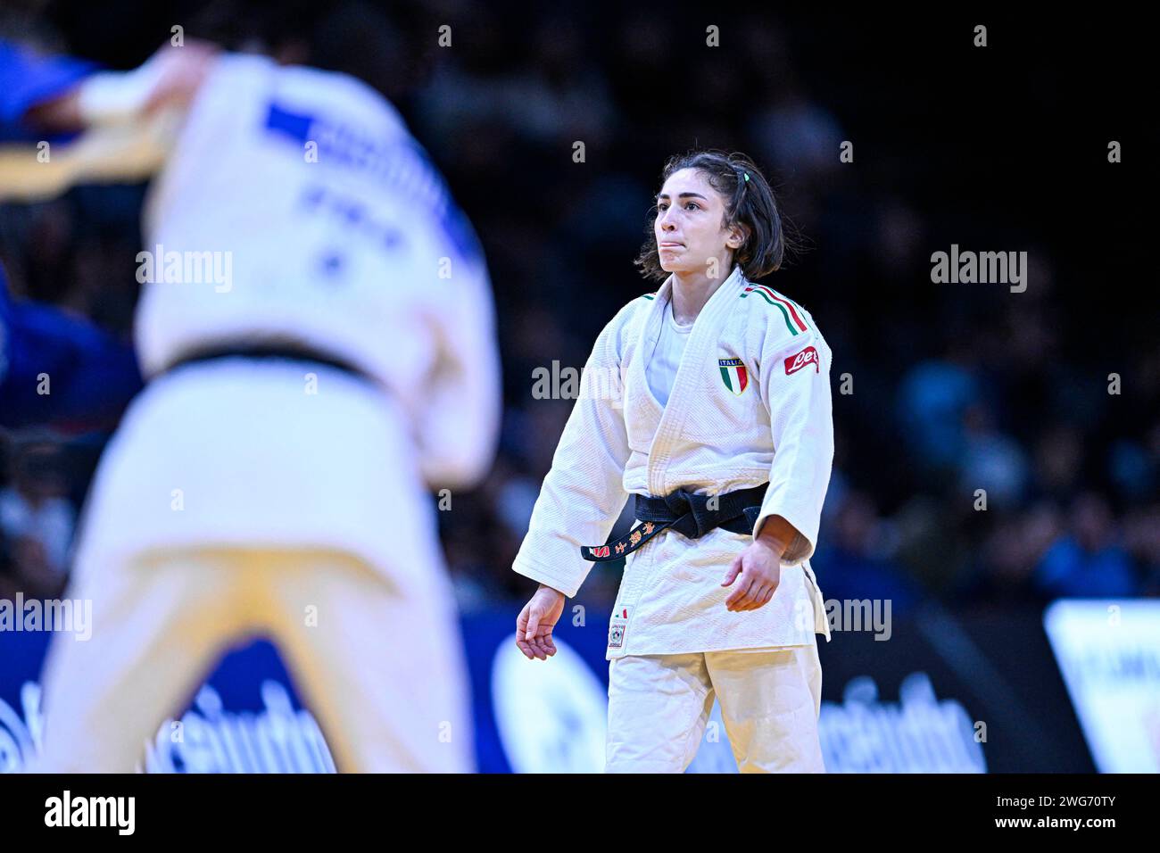 Paris, France. 03rd Feb, 2024. Assunta Scutto during the Paris Grand ...