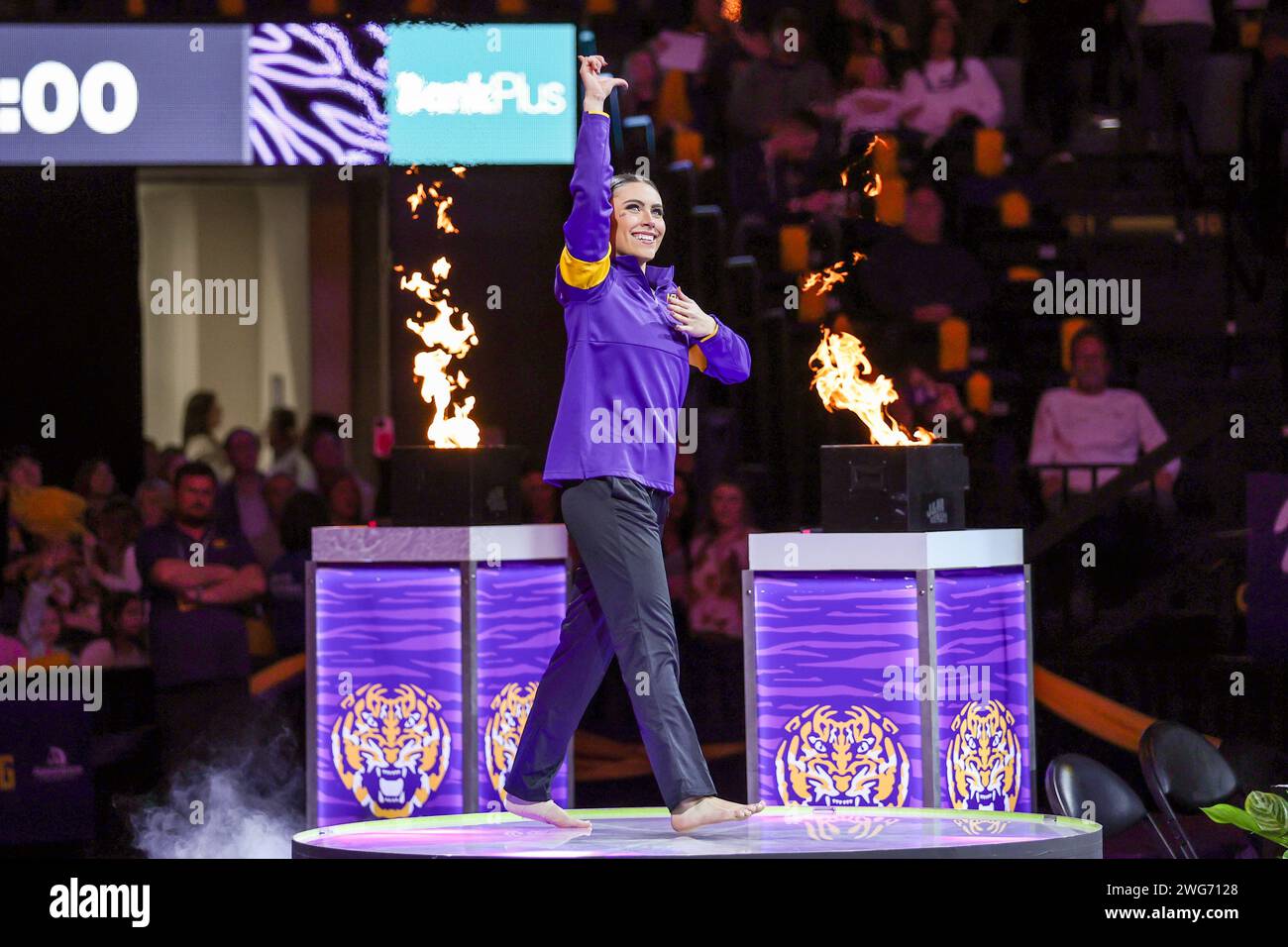 Baton Rouge, LA, USA. 02nd Feb, 2024. LSU's Alexis Jeffrey is ...