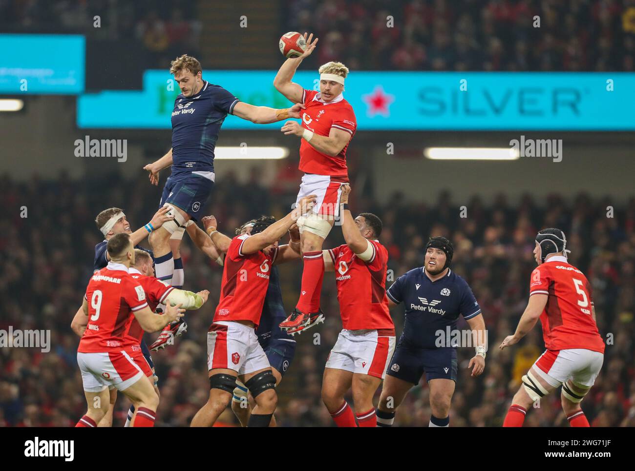 Cardiff, Wales. 3rd February 2024; Principality Stadium, Cardiff, Wales ...