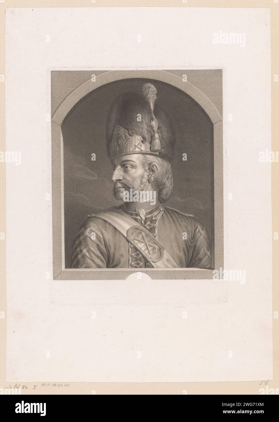 Soldier of the Swiss Garde, Johann Georg Wille, 1779 print Paris paper ...
