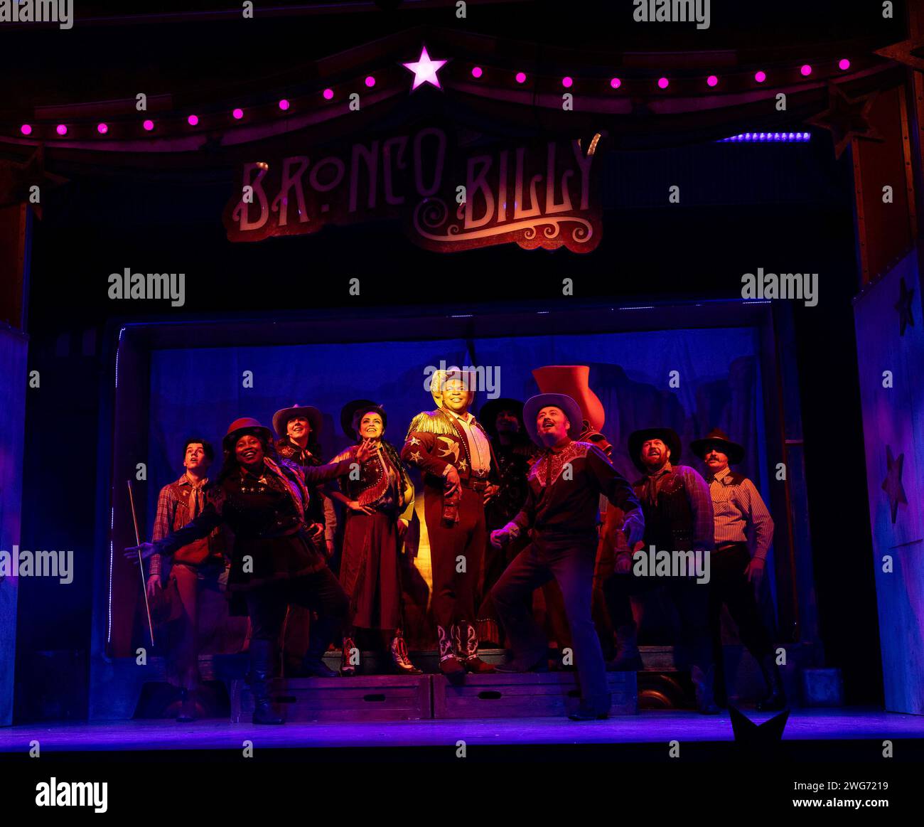 centre: Tarinn Callender (Bronco Billy) in BRONCO BILLY - THE MUSICAL ...