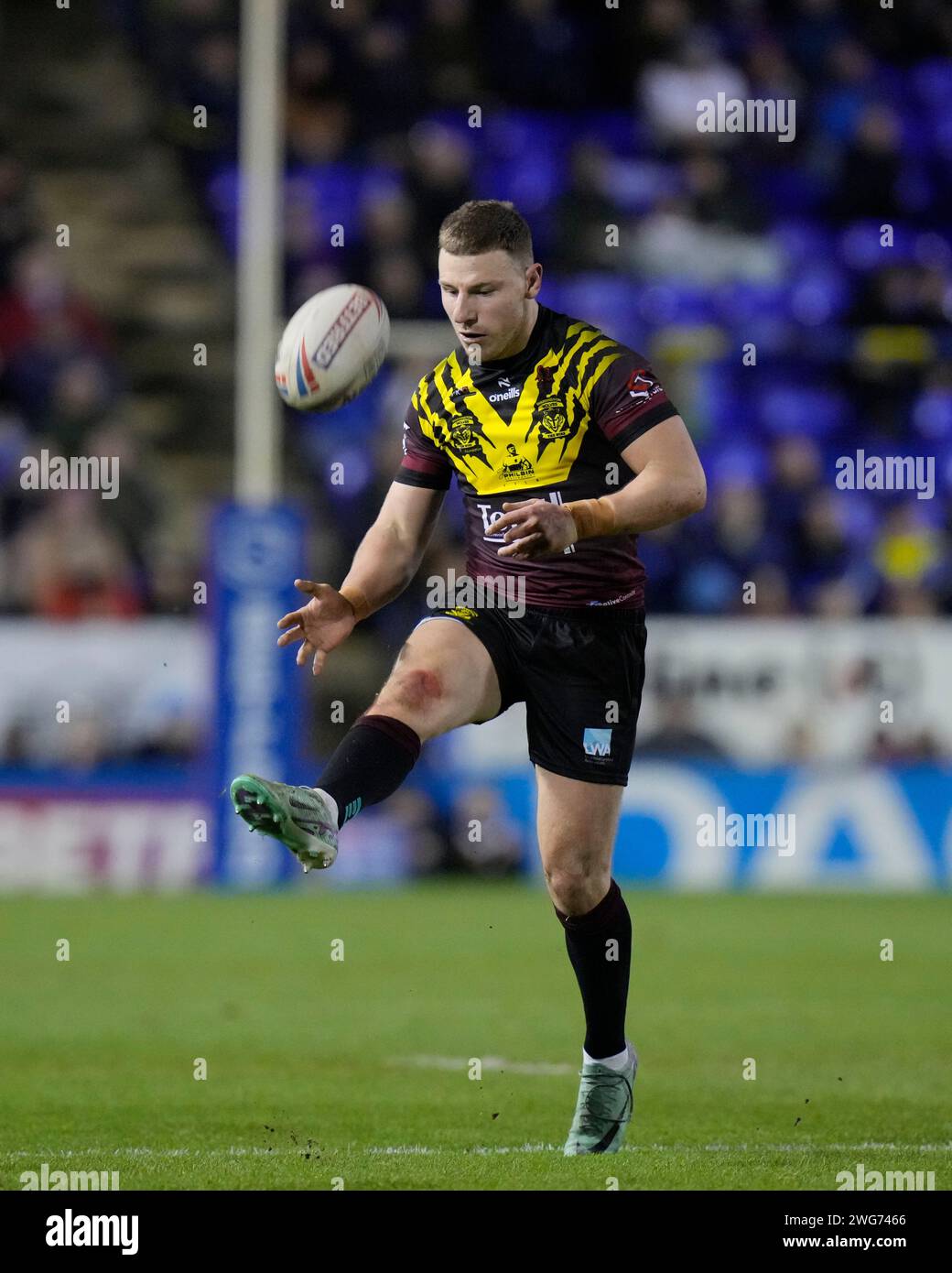 George Williams of Warrington Wolves during the Rugby League Joe ...