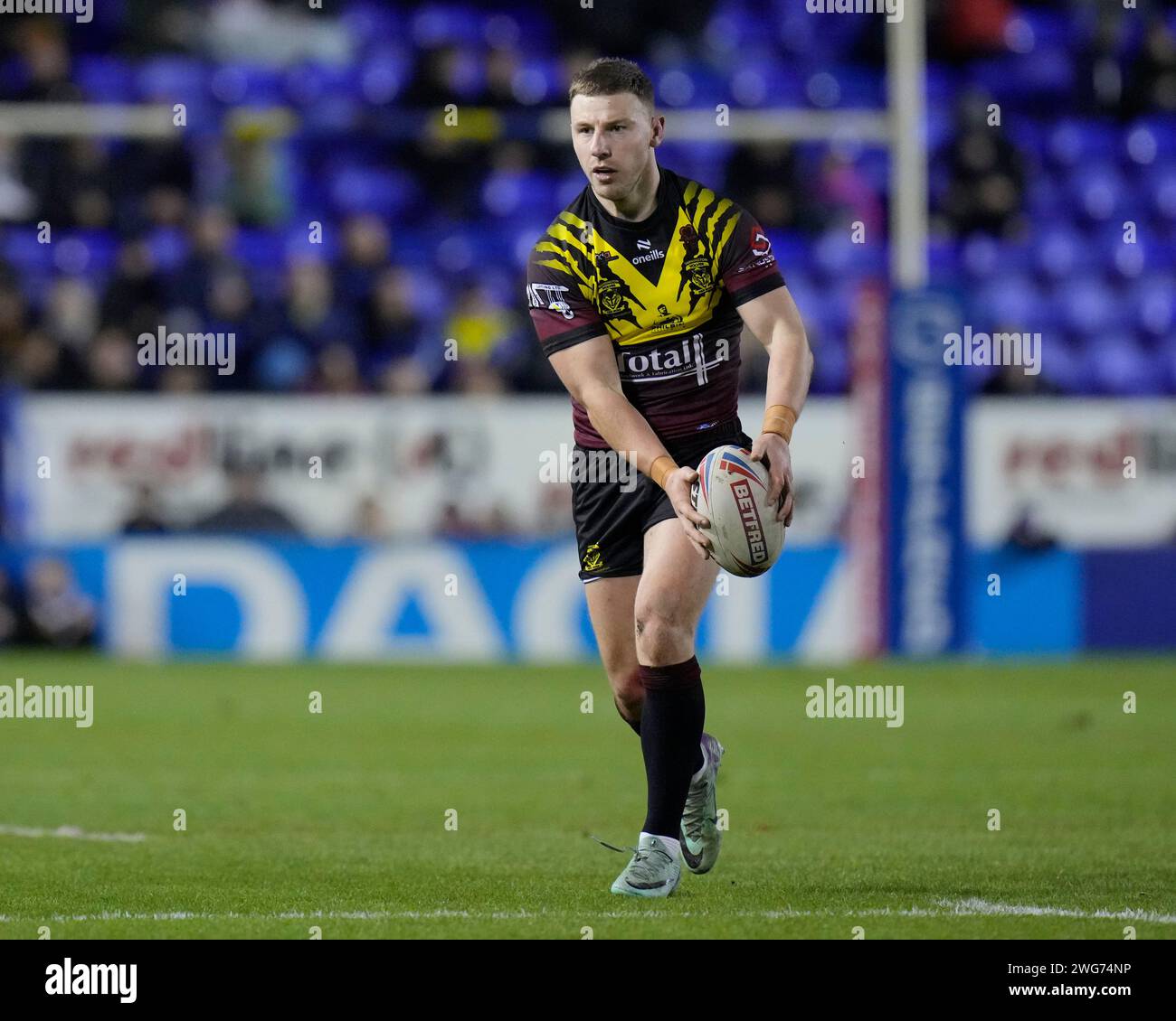 George Williams of Warrington Wolves during the Rugby League Joe ...