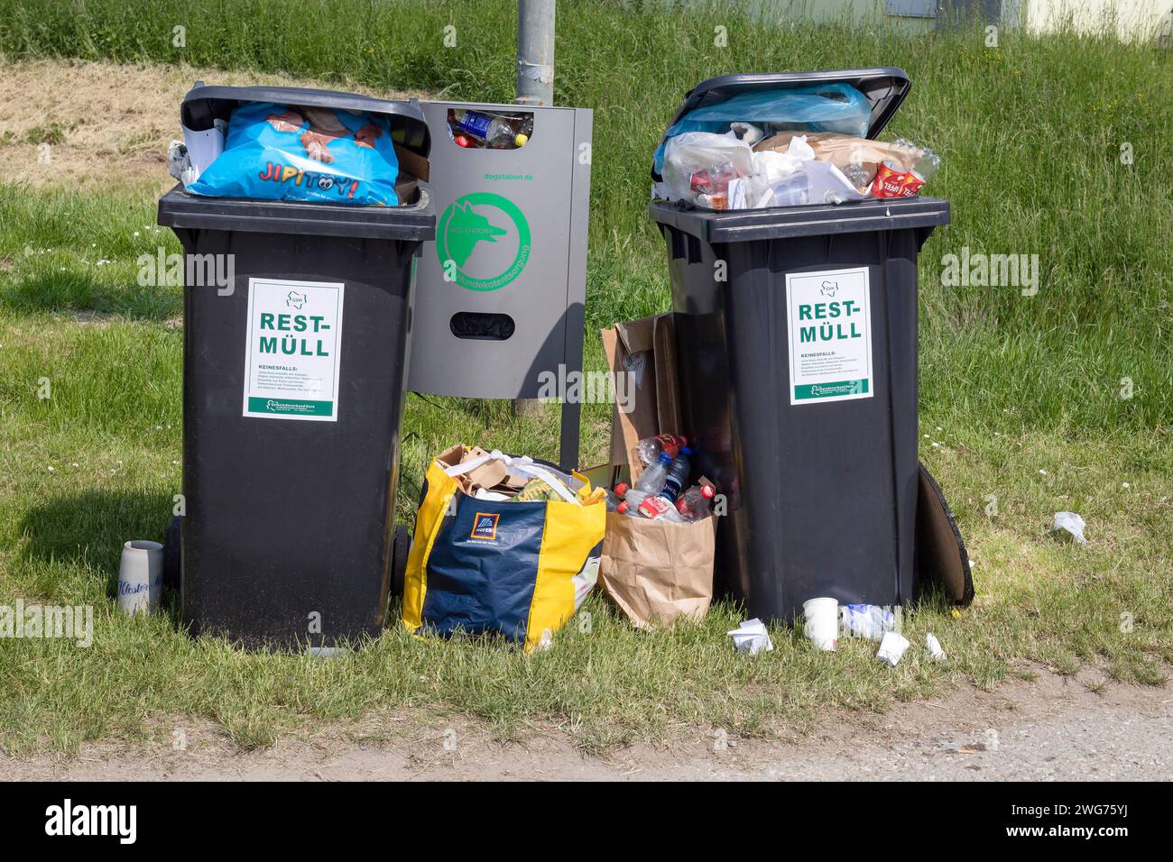 Residual Waste, Container Stock Photo - Alamy