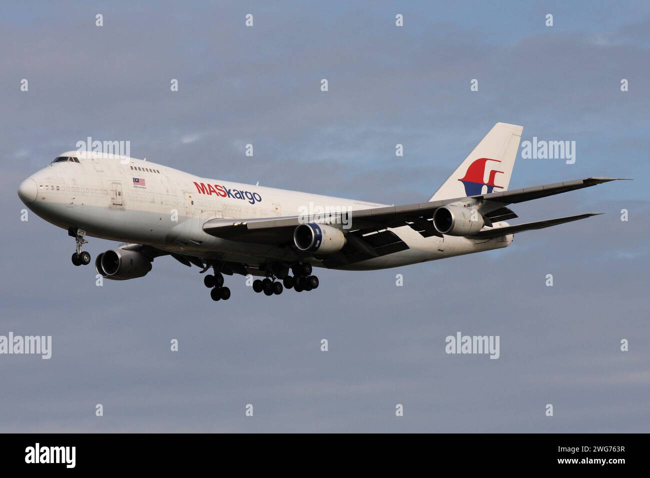 Malaysian MASkargo Boeing 747-200F with registration TF-ATZ on final ...
