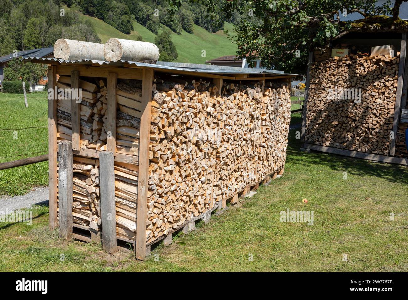 Brennholzeinlagerung hi-res stock photography and images - Alamy