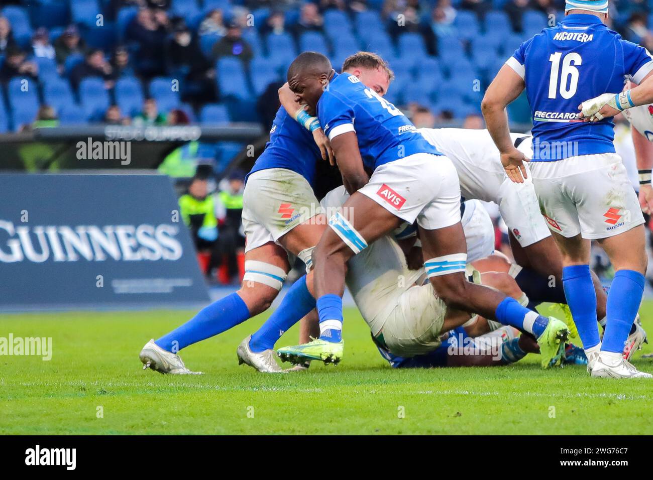 Rome, Italy. 03rd Feb, 2024. Alessandro Izekor (Italy) during Italy vs ...