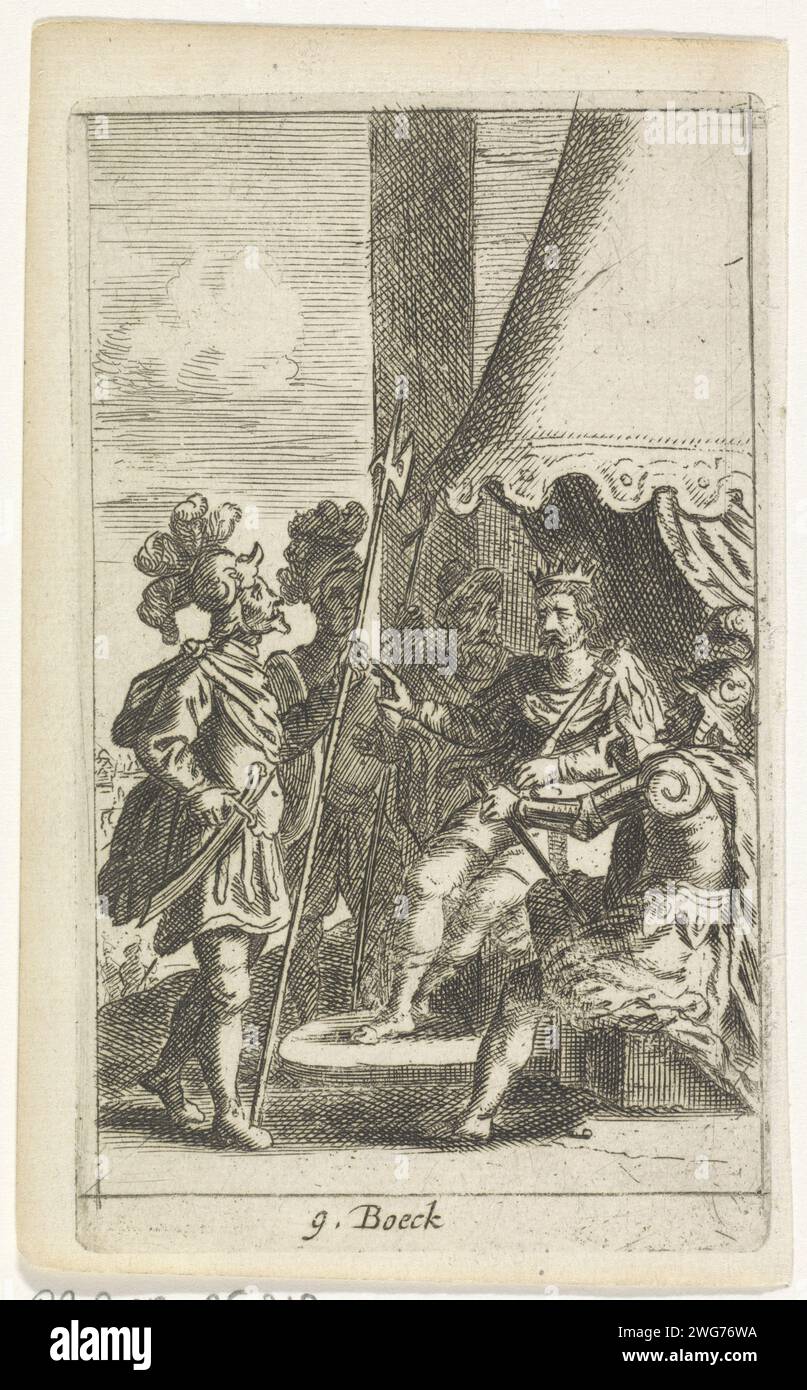 Prince on a throne, Anonymous, 1600 - 1700 print A prince sits on a ...