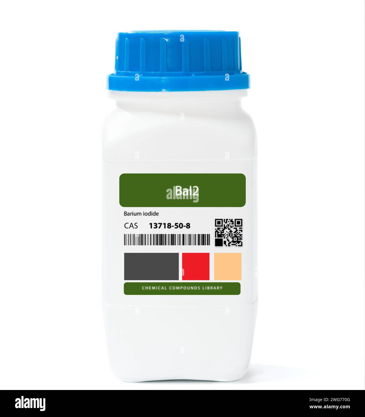 BaI2 - Barium Iodide. Chemical compound. CAS number 13718-50-8 Stock ...