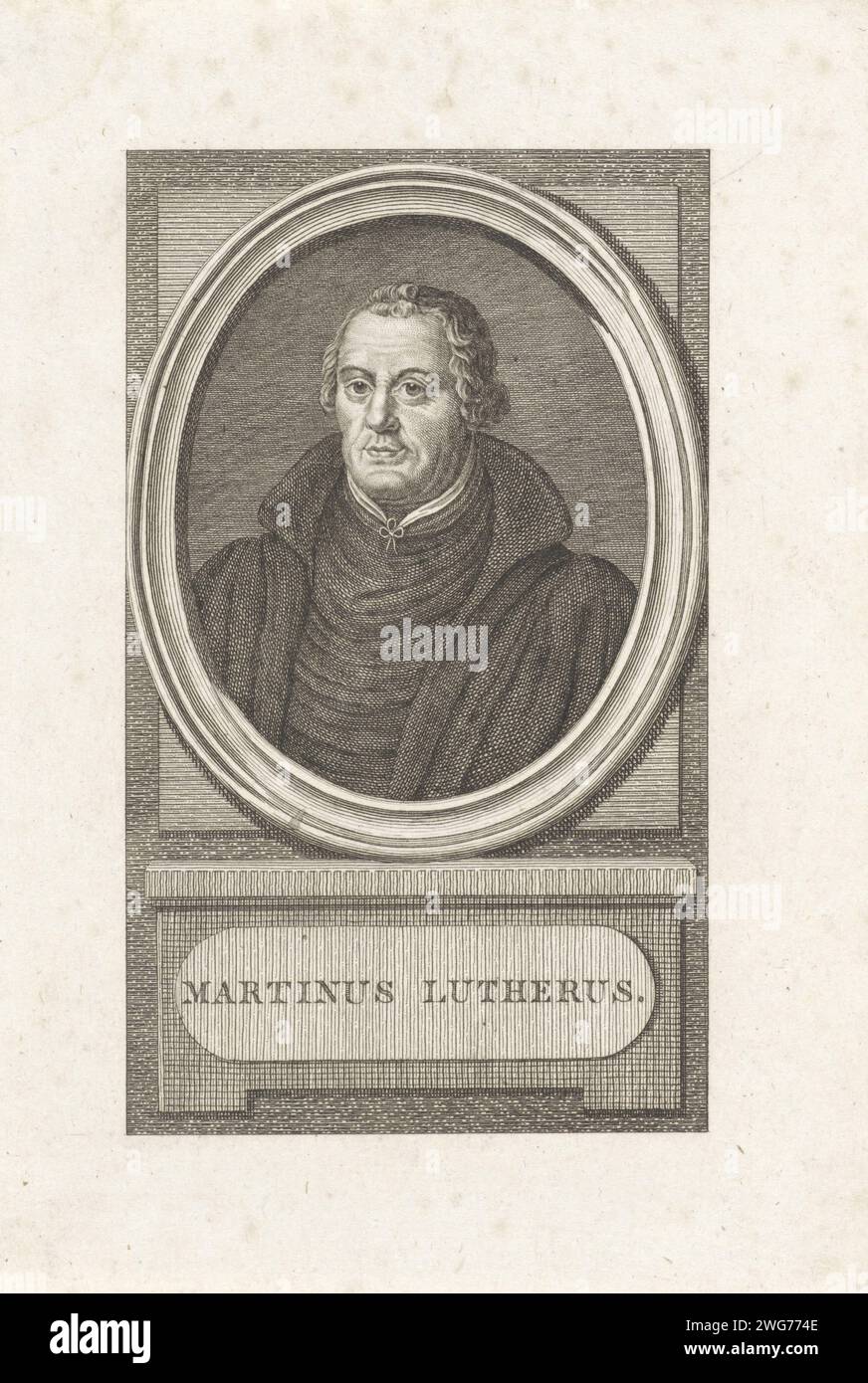 Portrait of the reformer Martin Luther, Reinier Vinkeles (I), 1751 ...