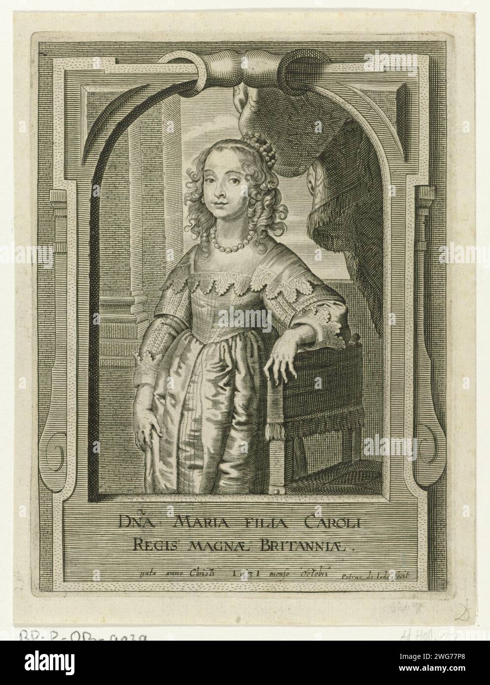 Portrait of Maria Henrietta Stuart, Pieter de Jode (II), After 1631 ...